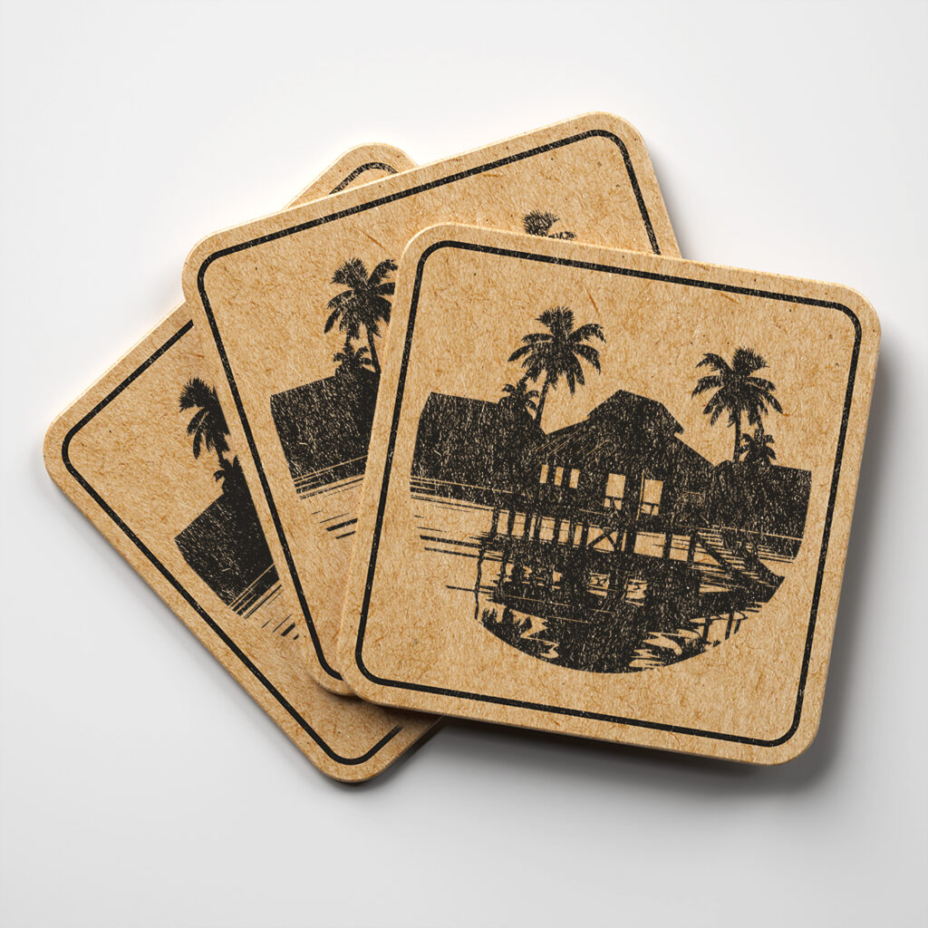 Tropical Hut with Palm Trees – Creative Meadow