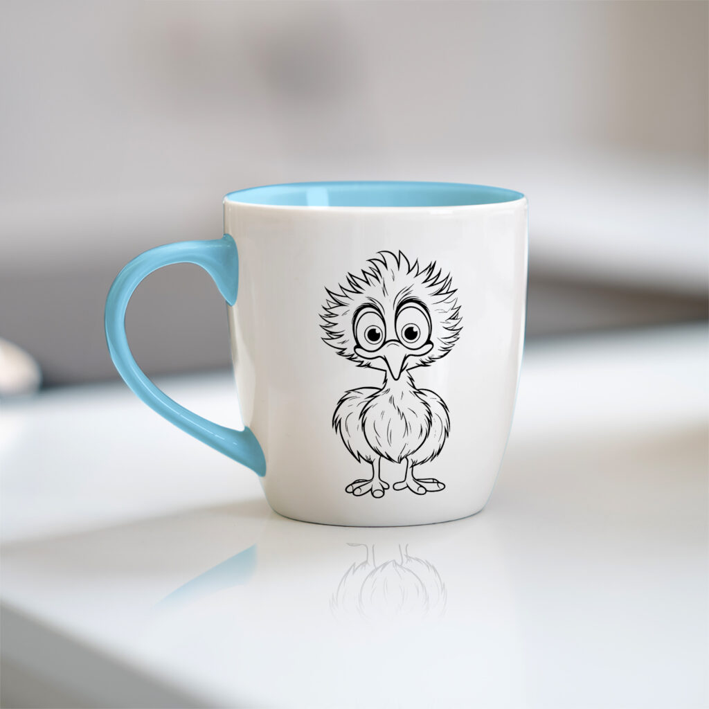 Frazzled Emu SVG Image: Perfect for Cricut, Silhouette, Laser Machines