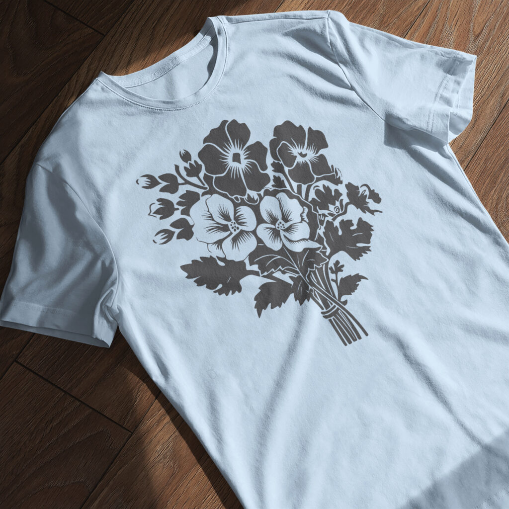 Bouquet of Geraniums: SVG File for Cricut, Silhouette, Laser Machines
