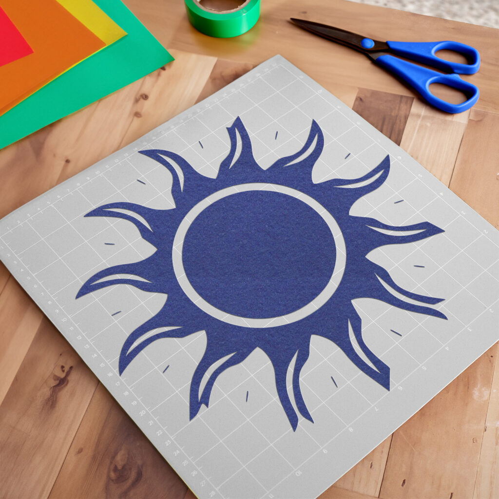 Sharp-edged Sun SVG File for Cricut, Silhouette, Laser Machines