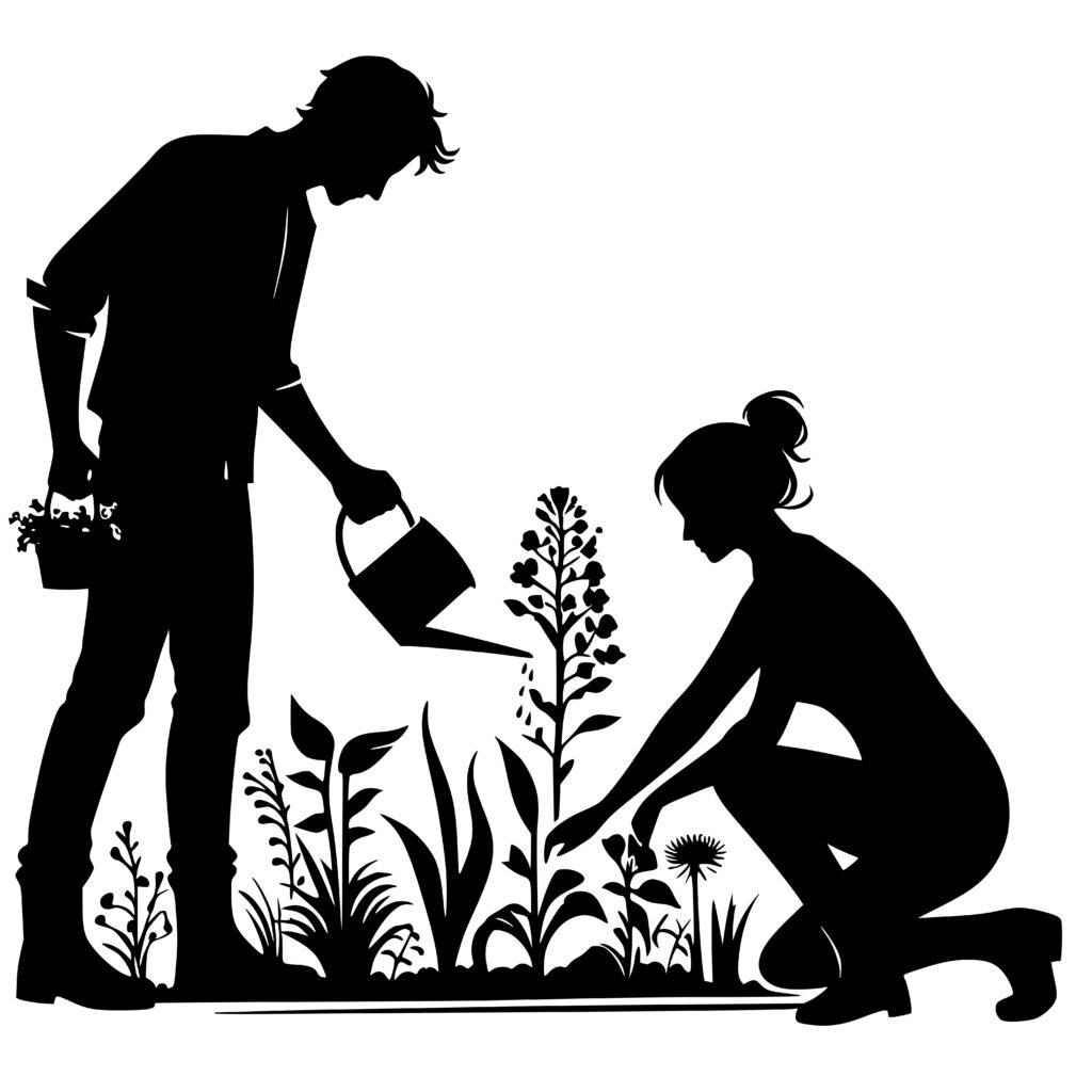 Gardening Together Design for Cricut, Silhouette, Laser Machines – SVG ...