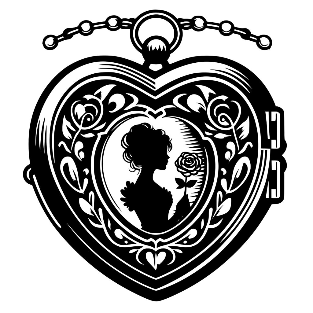 Ornate Locket Design - SVG, PNG for Cricut & More