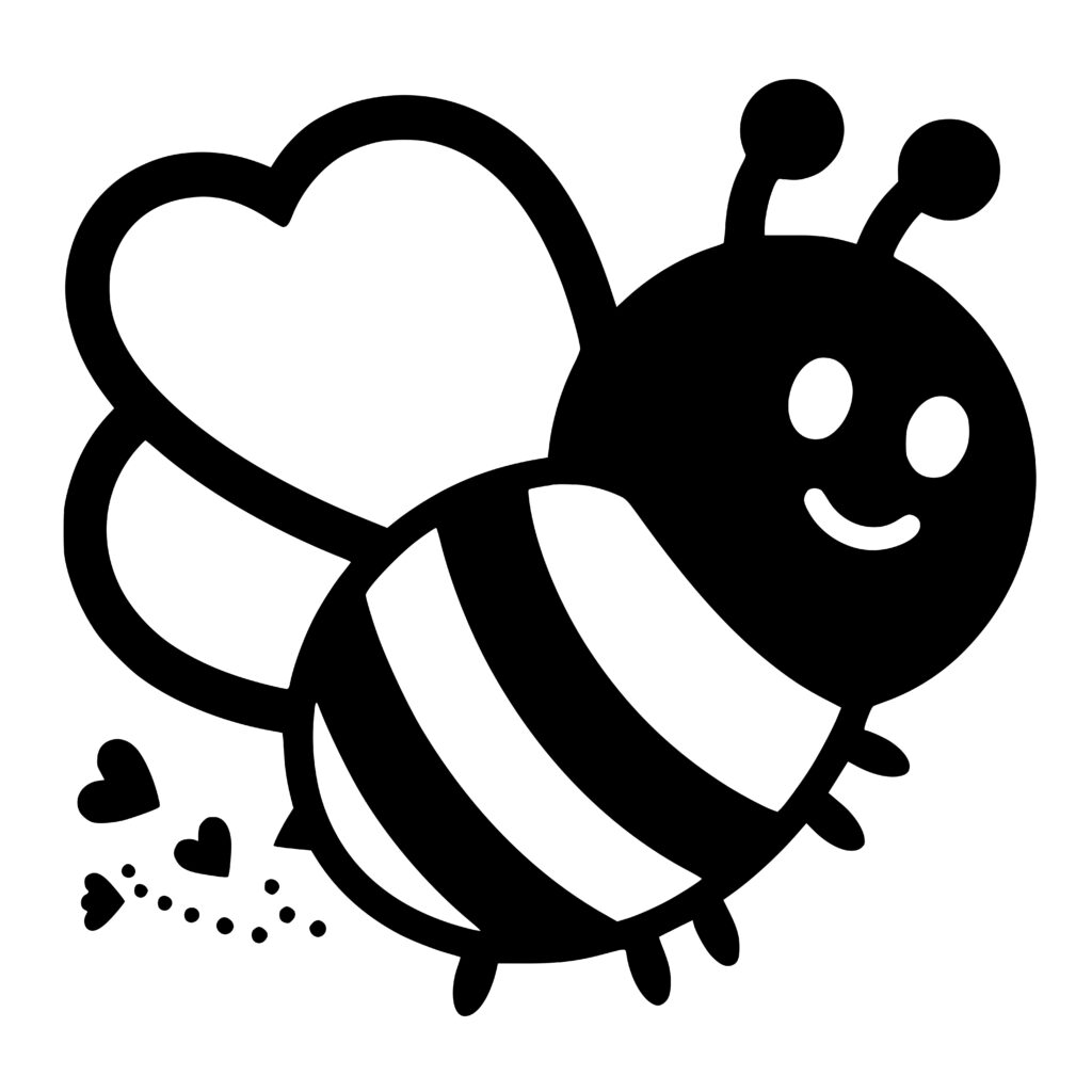 Happy Heart Bee – Creative Meadow