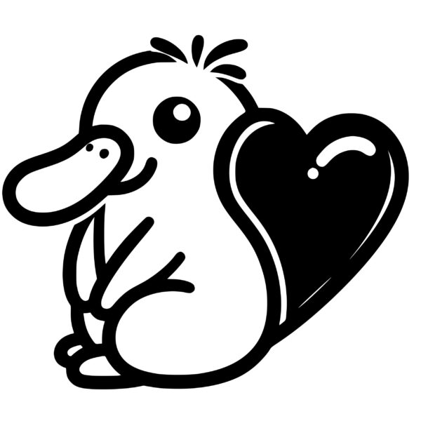 Heart Platypus – Creative Meadow