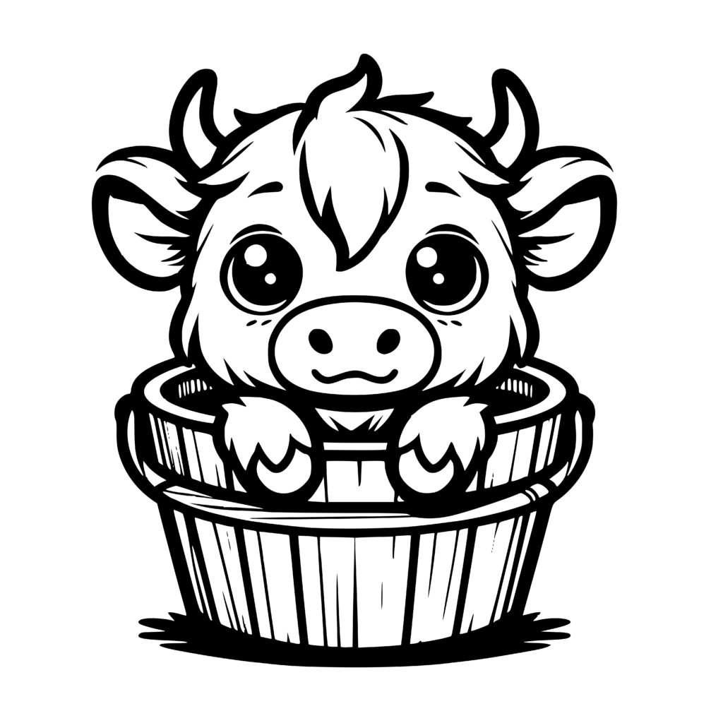Water Bucket Calf – Creative Meadow