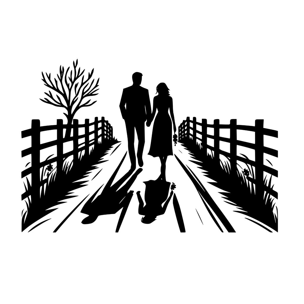 Walking Together SVG File for Cricut, Silhouette, Laser Machines