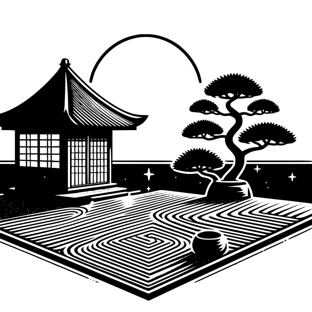 Tranquil Zen Garden SVG for Cricut, Silhouette, Laser Machines