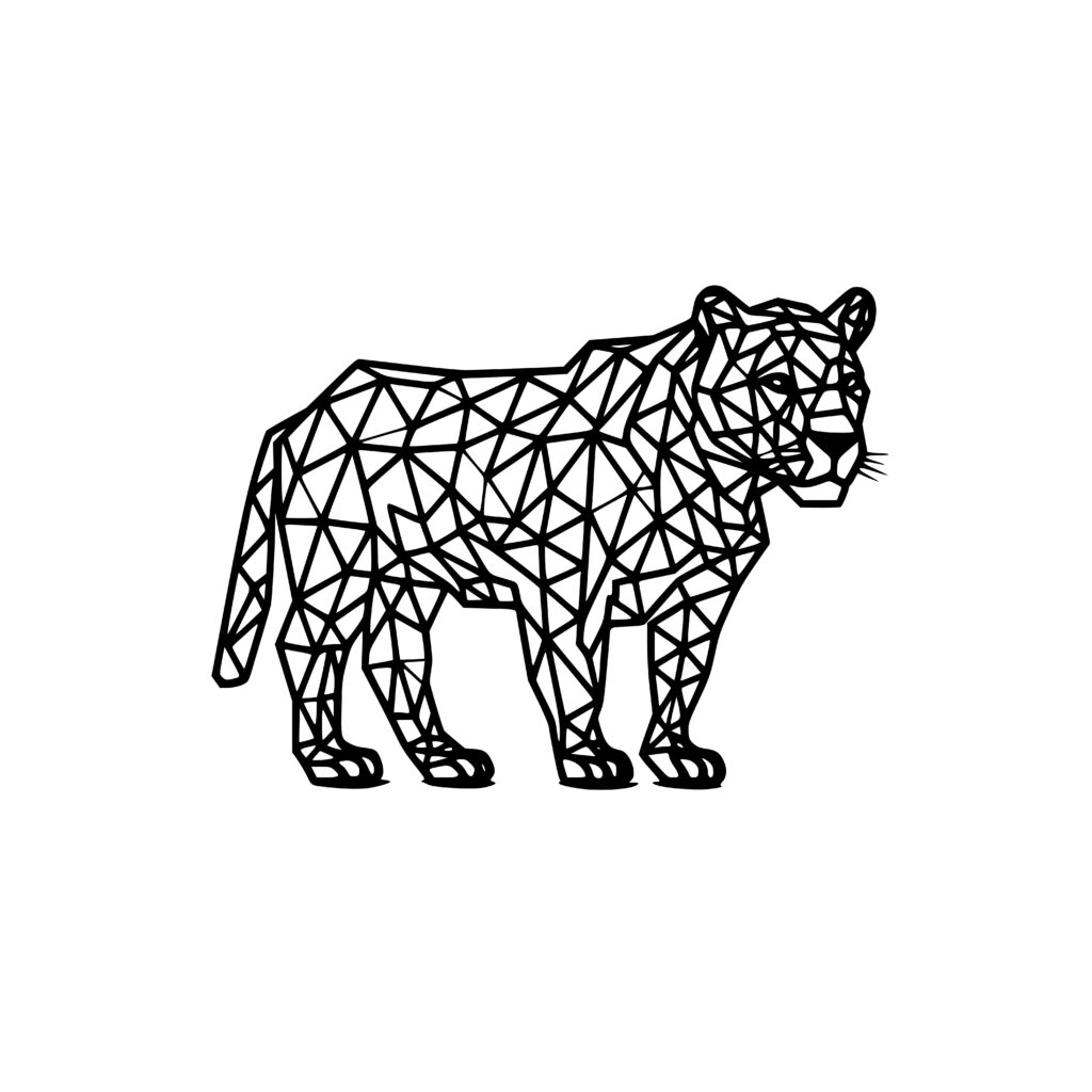 Geometric Leopard Design for Cricut Silhouette xTool Glowforge SVG