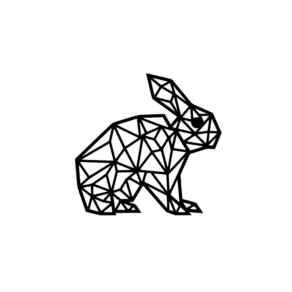 Rabbit Geometry SVG: Geometric Animal Design for Cricut & Laser