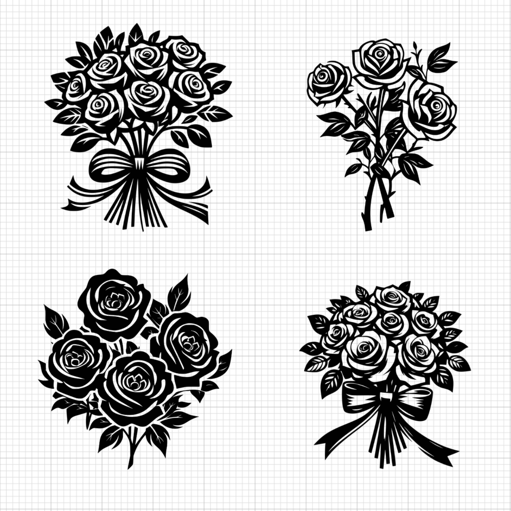 Rose Bundle – 15 Instant Download Svg Images – Creative Meadow