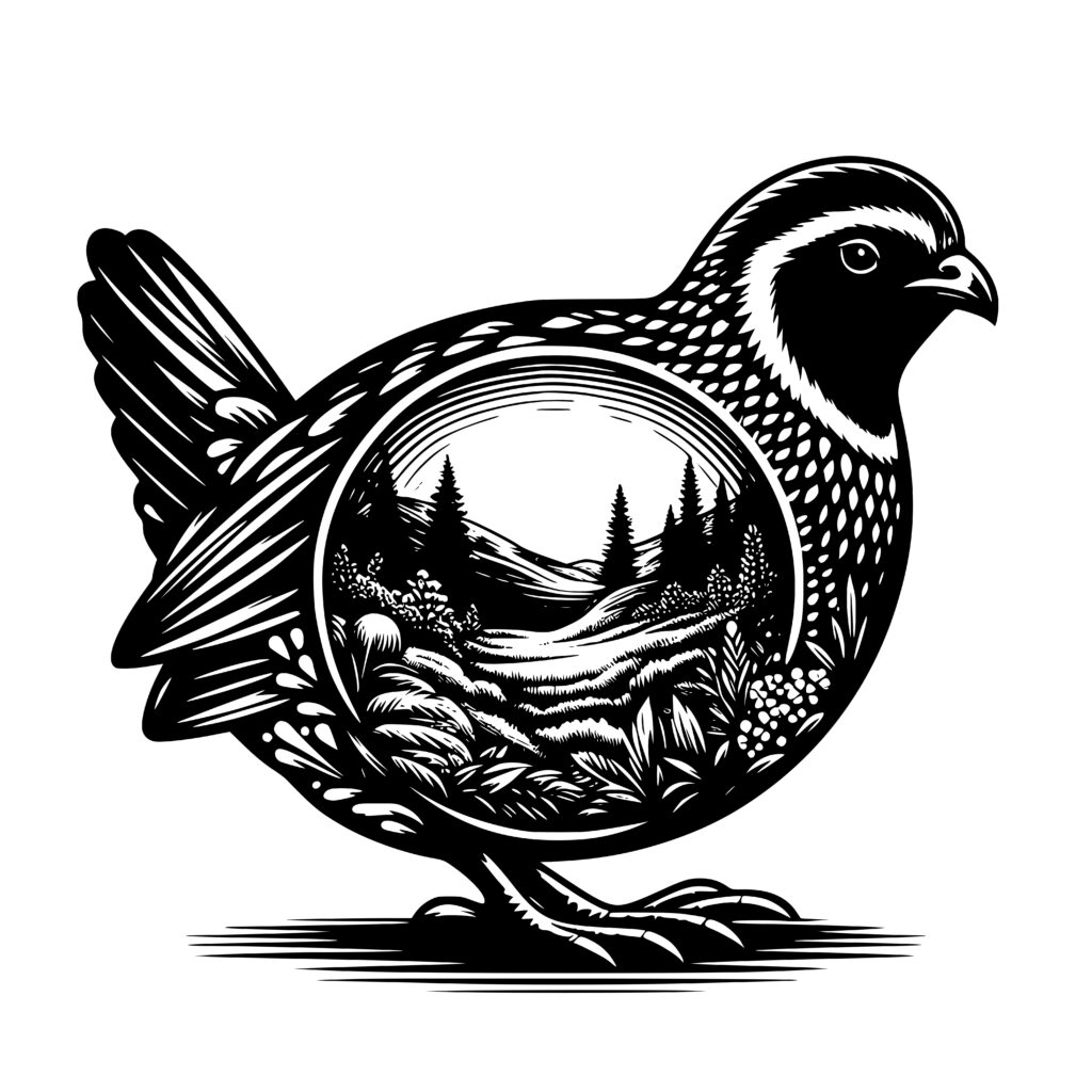 Quail Landscape Meadow SVG, PNG, DXF for Cricut & More