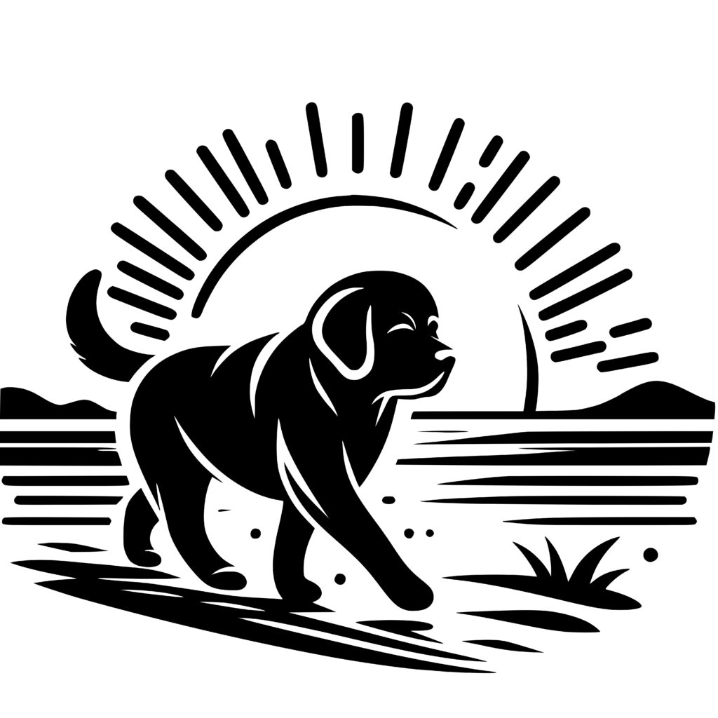 Dog Sunset Walk SVG Design for Cricut, Silhouette, Laser Machines