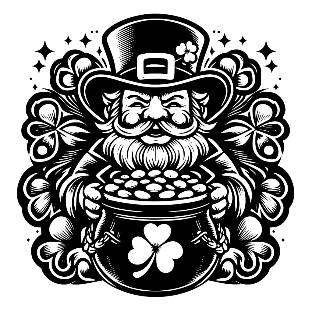 Leprechaun's Pot of Gold SVG Design for Cricut & Silhouette