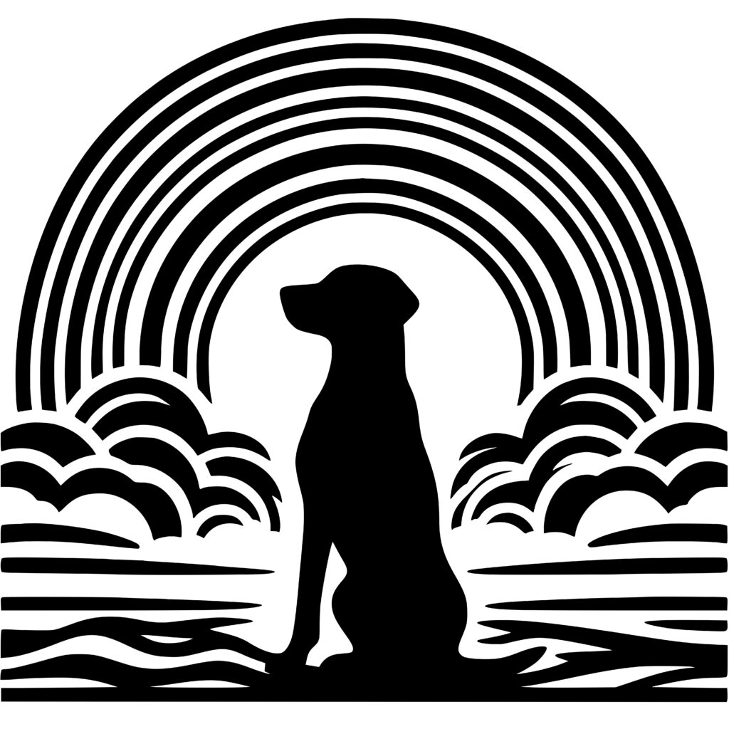 Rainbow Bridge Pup Design | SVG, PNG, DXF for Cricut & More