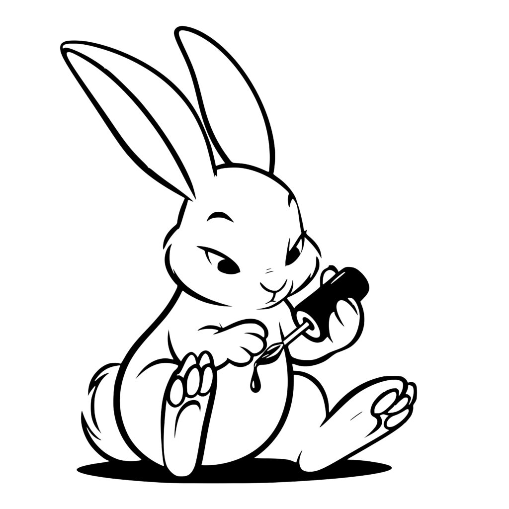 Cute Rabbit Polish SVG - Compatible with Cricut & Silhouette