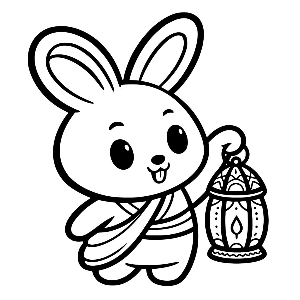 Happy Lantern Rabbit – Creative Meadow