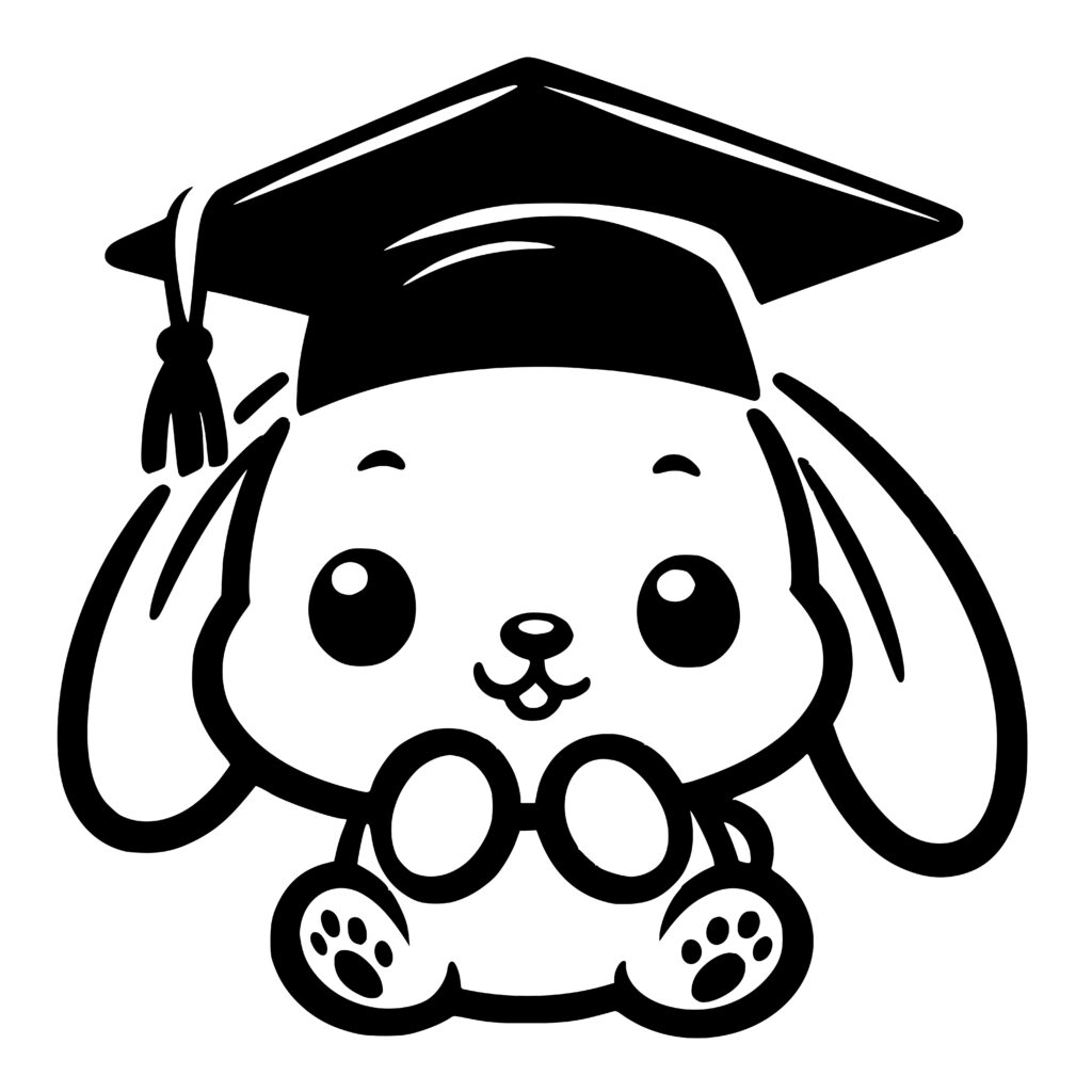 Smart Bunny Graduate – Creative Meadow