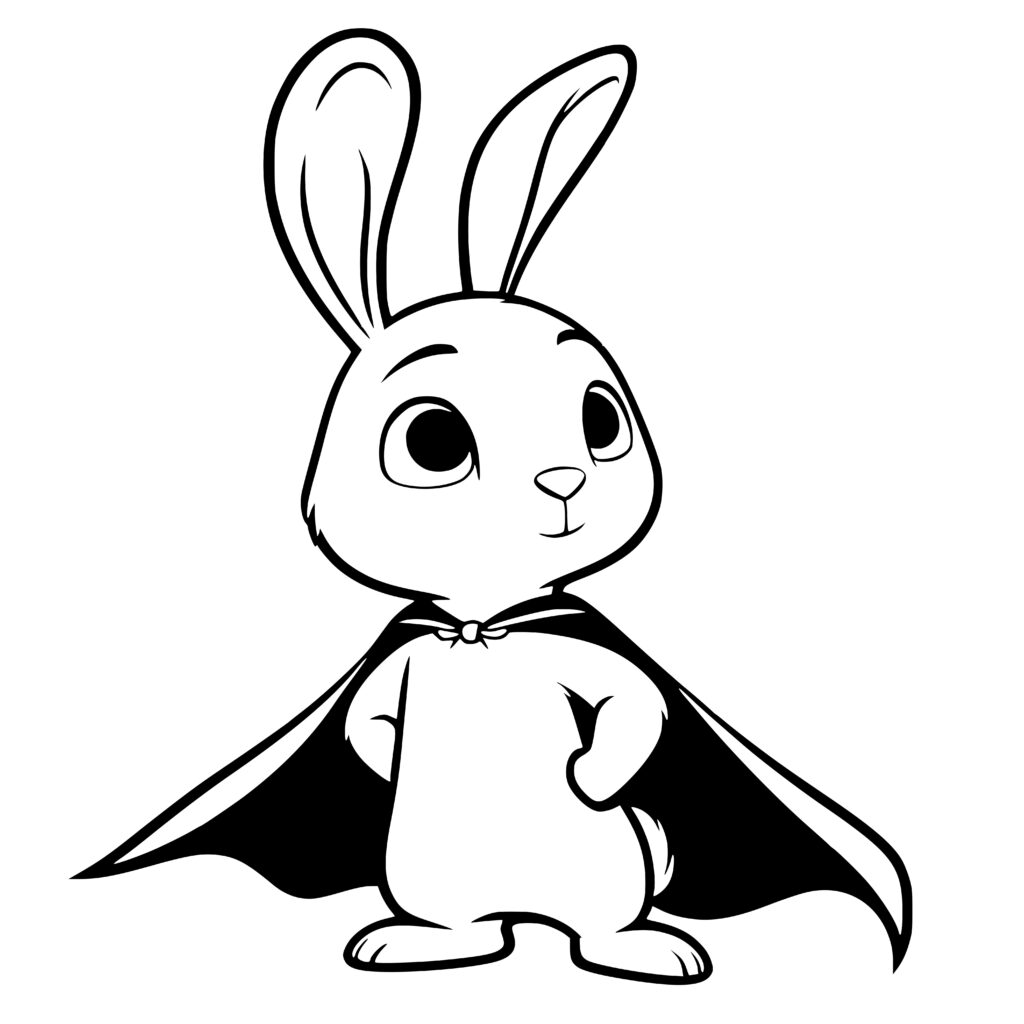 Super Bunny Design For Cricut Silhouette Laser Machines Instant Download