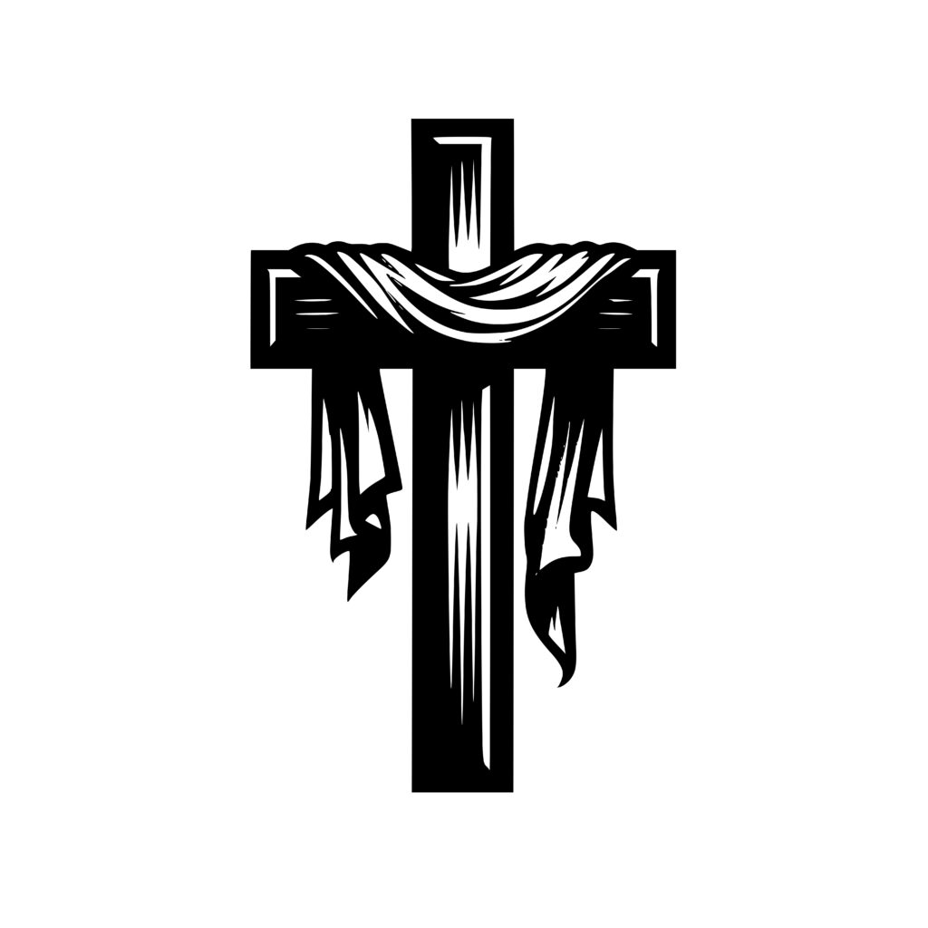 Shrouded Cross Design for Cricut, Silhouette, Laser Machines - SVG & PNG