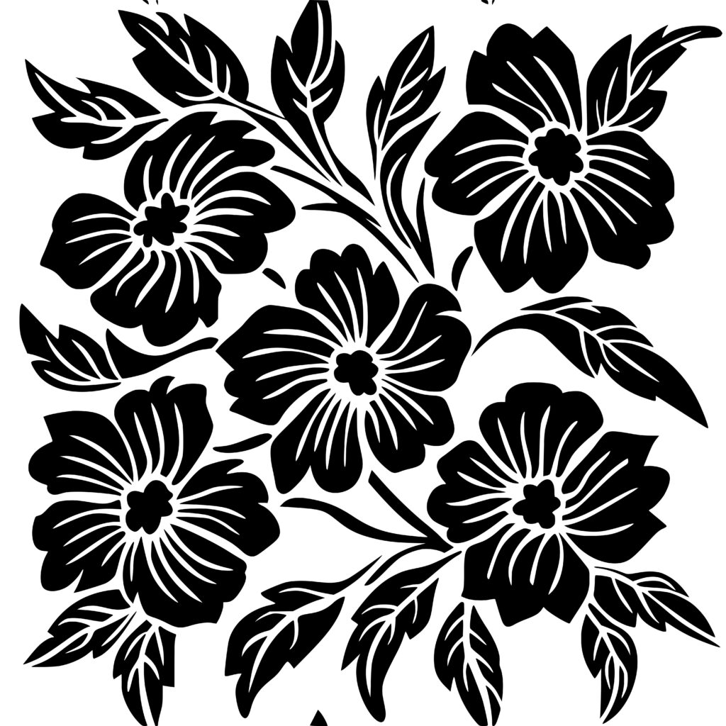 Bold Botanical Pattern SVG PNG DXF - Cricut, Silhouette Files