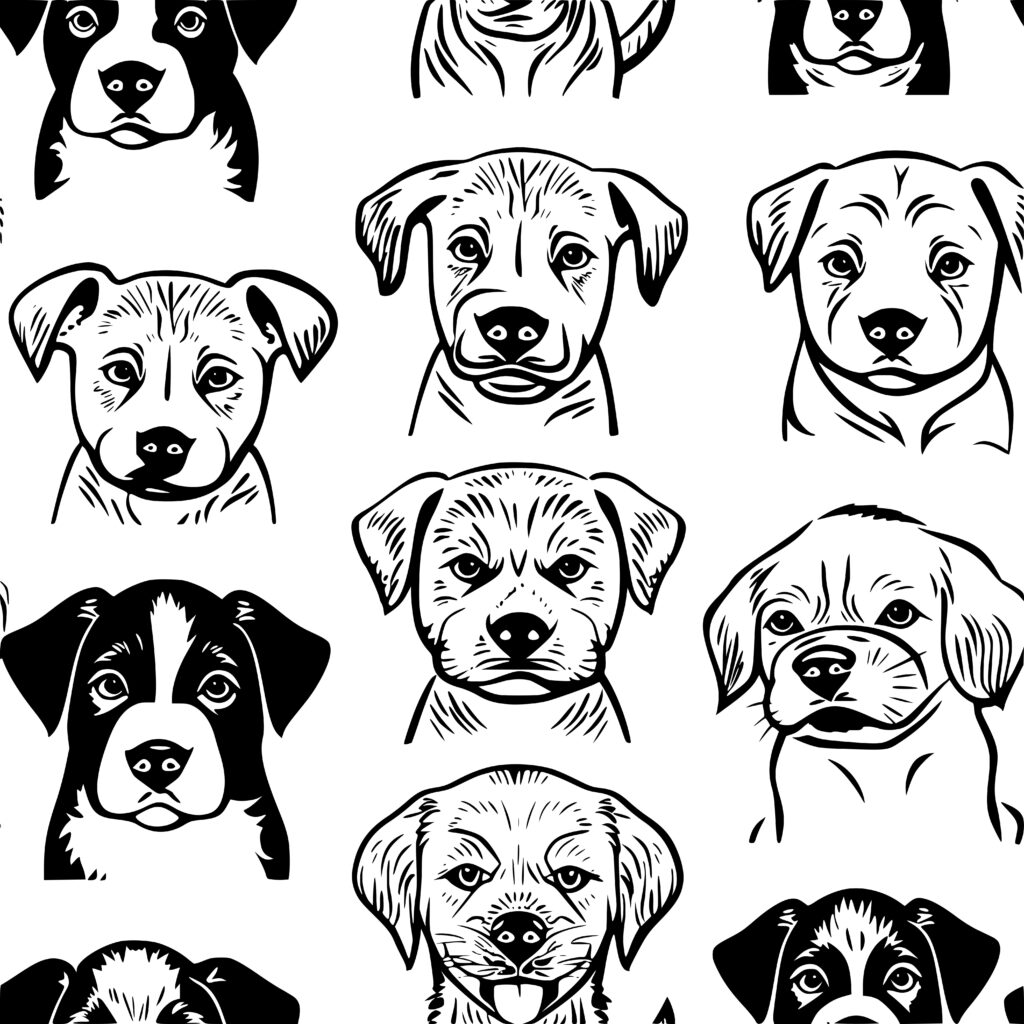 Puppy Love Pattern Design for Cricut, Silhouette, and Laser Machines