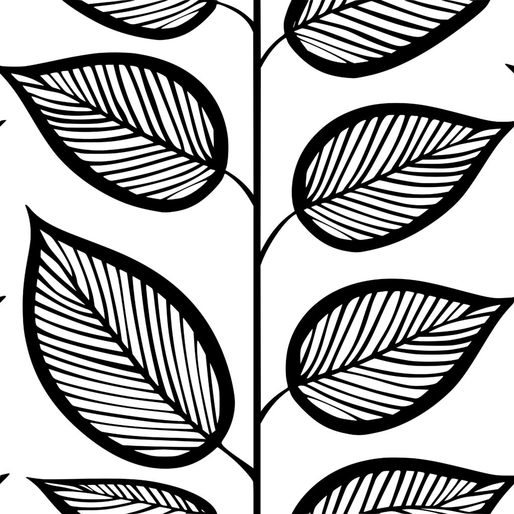 Bold Leaf Pattern Graphic for Cricut, Silhouette, Laser Machines
