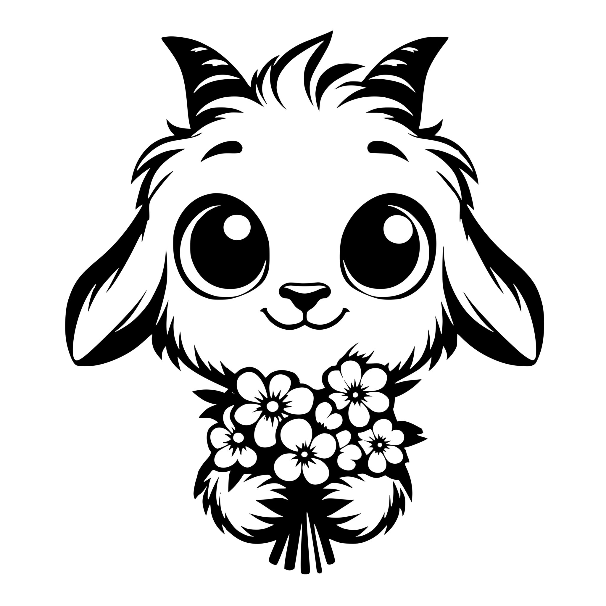 Flower Bouquet Goat – Creative Meadow