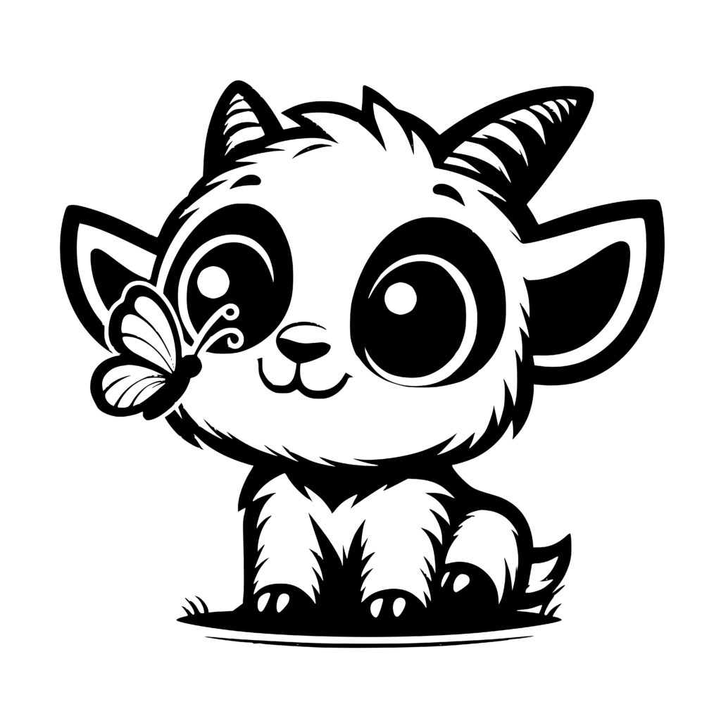 Whimsical Goat Friends SVG File for Cricut, Silhouette, Laser