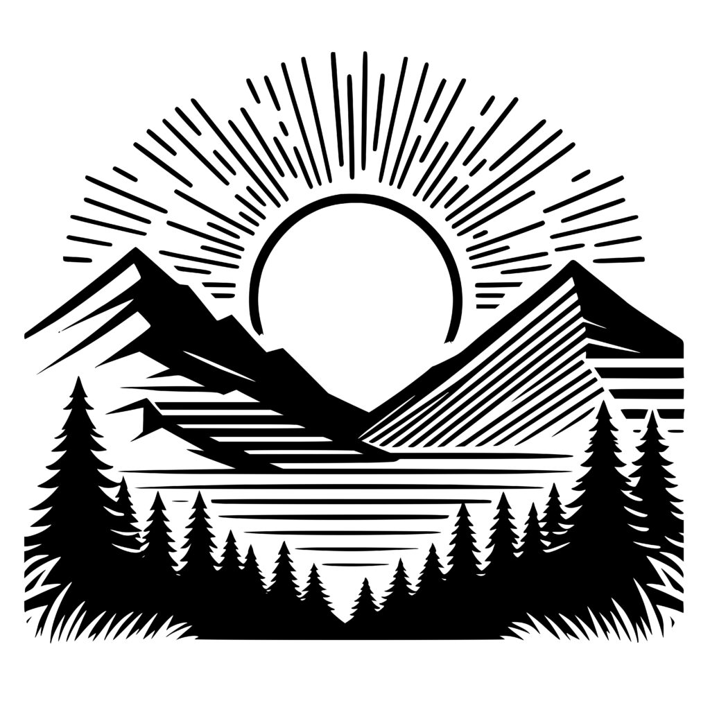 Vibrant Mountain Sunset – Creative Meadow