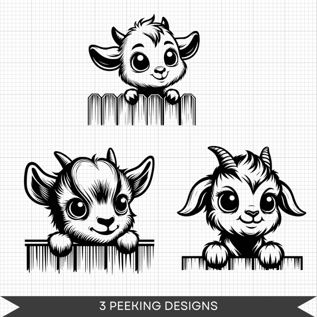 Goat Bundle – 45 Instant Download Svg Images – Creative Meadow
