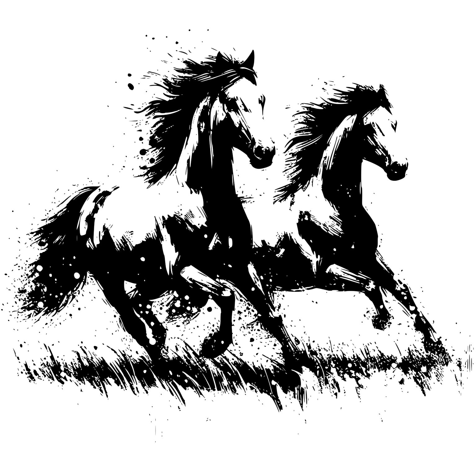 Horse Saddled Trail Ride SVG File: Ideal for Cricut, Silhouette, Laser