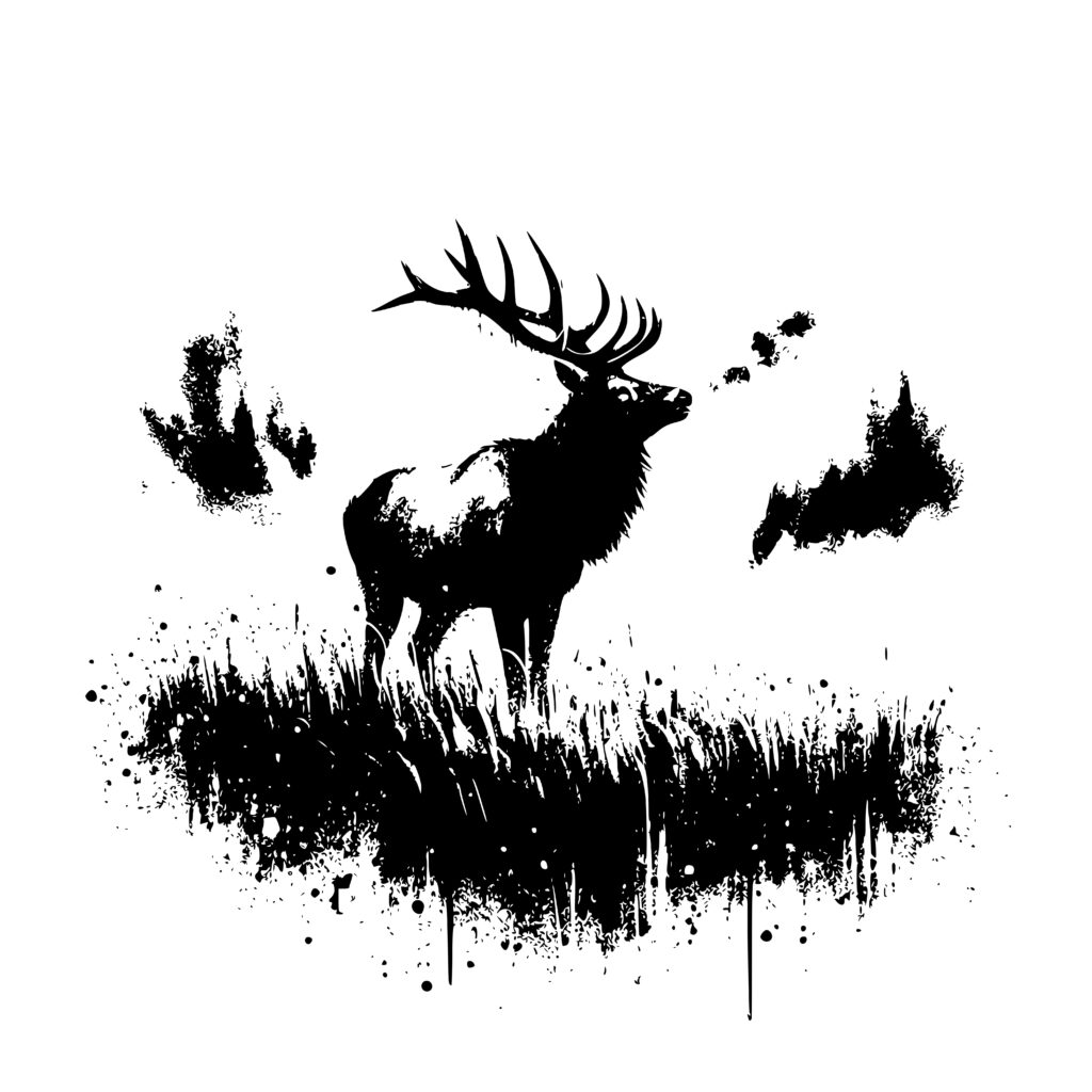 Stag in Field SVG File - Perfect for Cricut & Silhouette