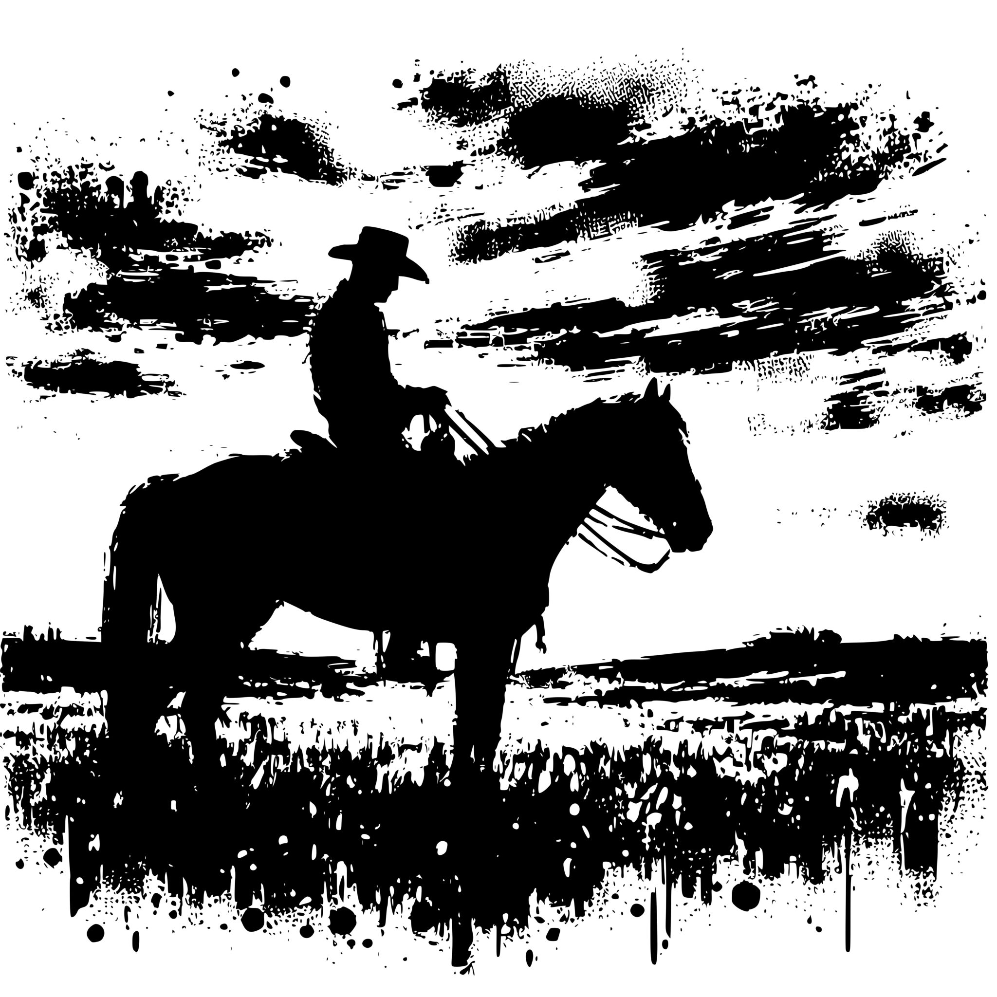 Horse Saddled Trail Ride SVG File: Ideal for Cricut, Silhouette, Laser