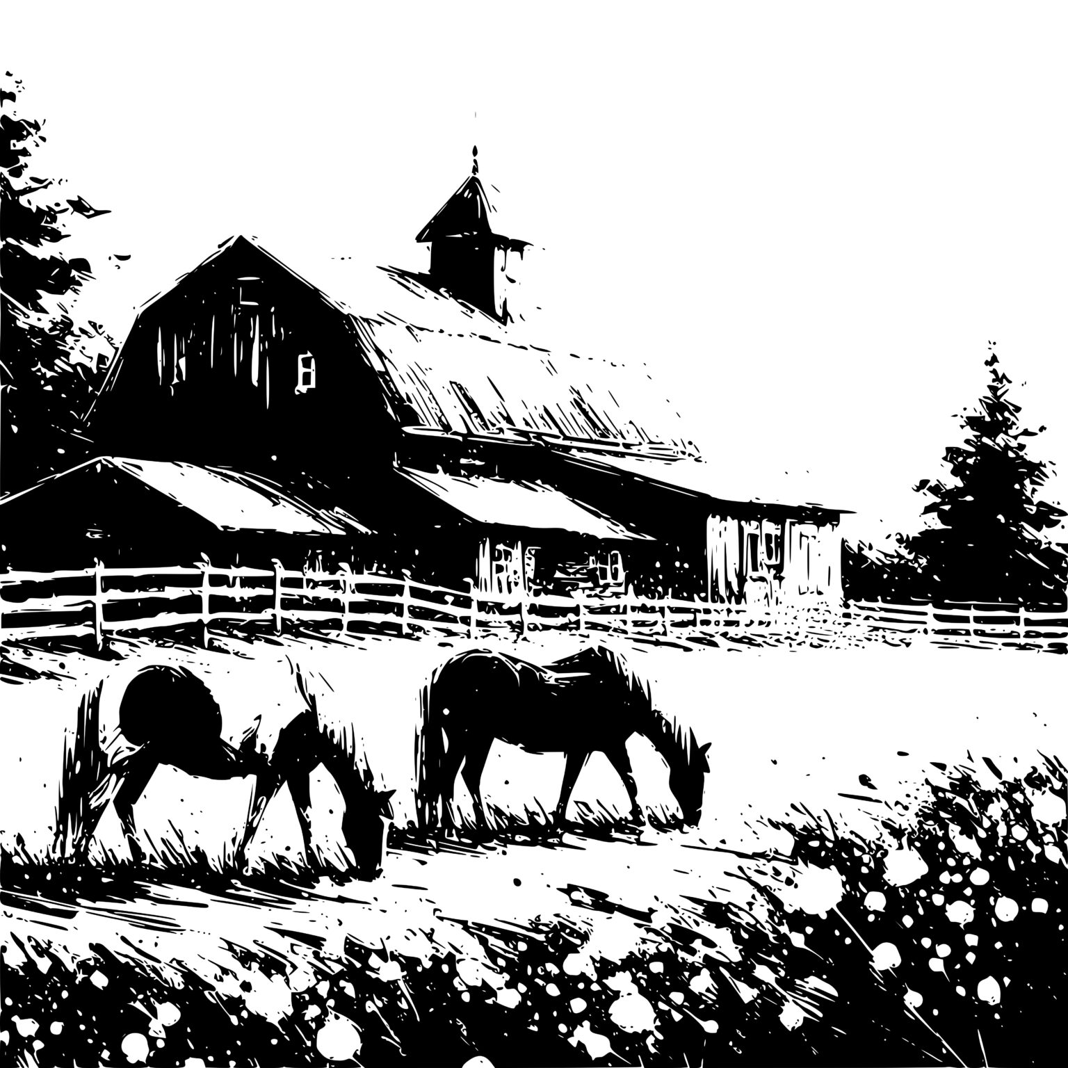 Horse Saddled Trail Ride SVG File: Ideal for Cricut, Silhouette, Laser