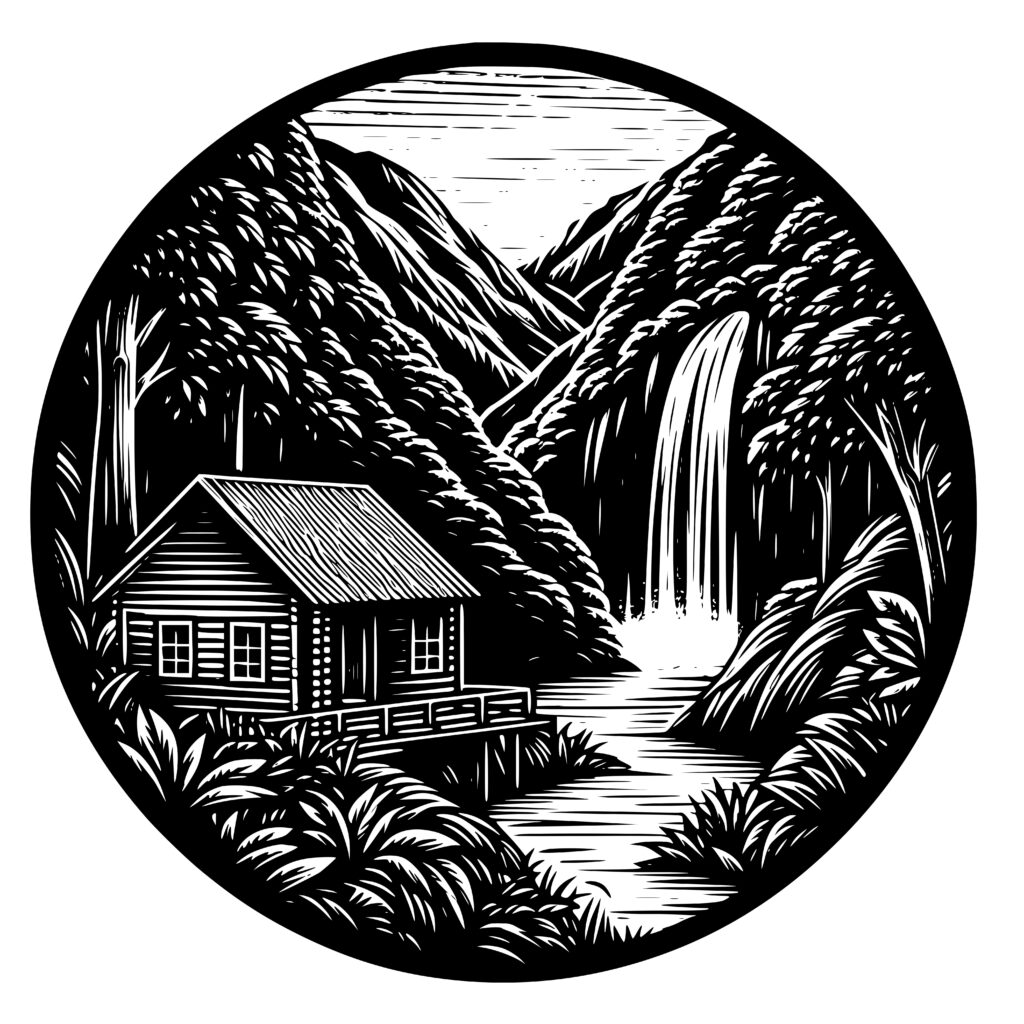 Cabin by the Waterfall – Creative Meadow