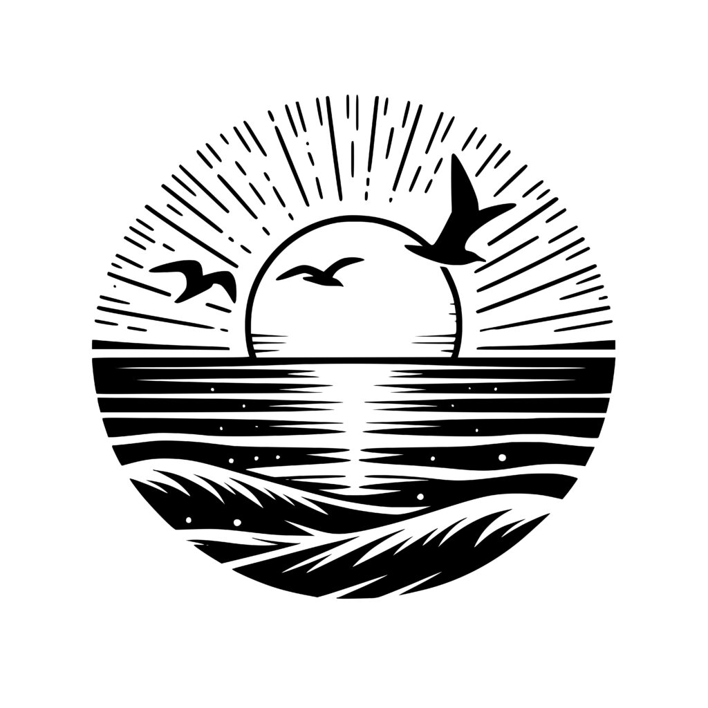 Sunset Bird Journey SVG Design for Cricut, Silhouette & Laser