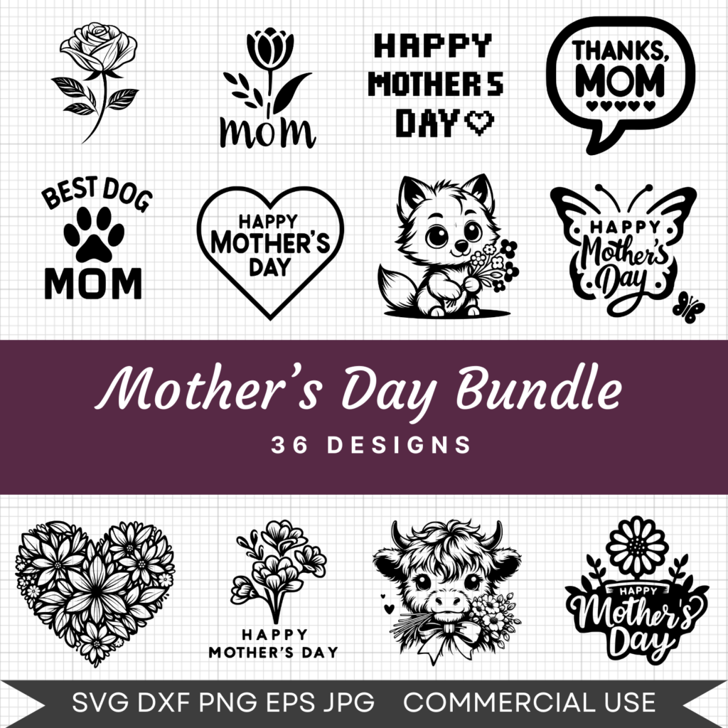 Mother’s Day Bundle – 36 Instant Download Svg Images – Creative Meadow