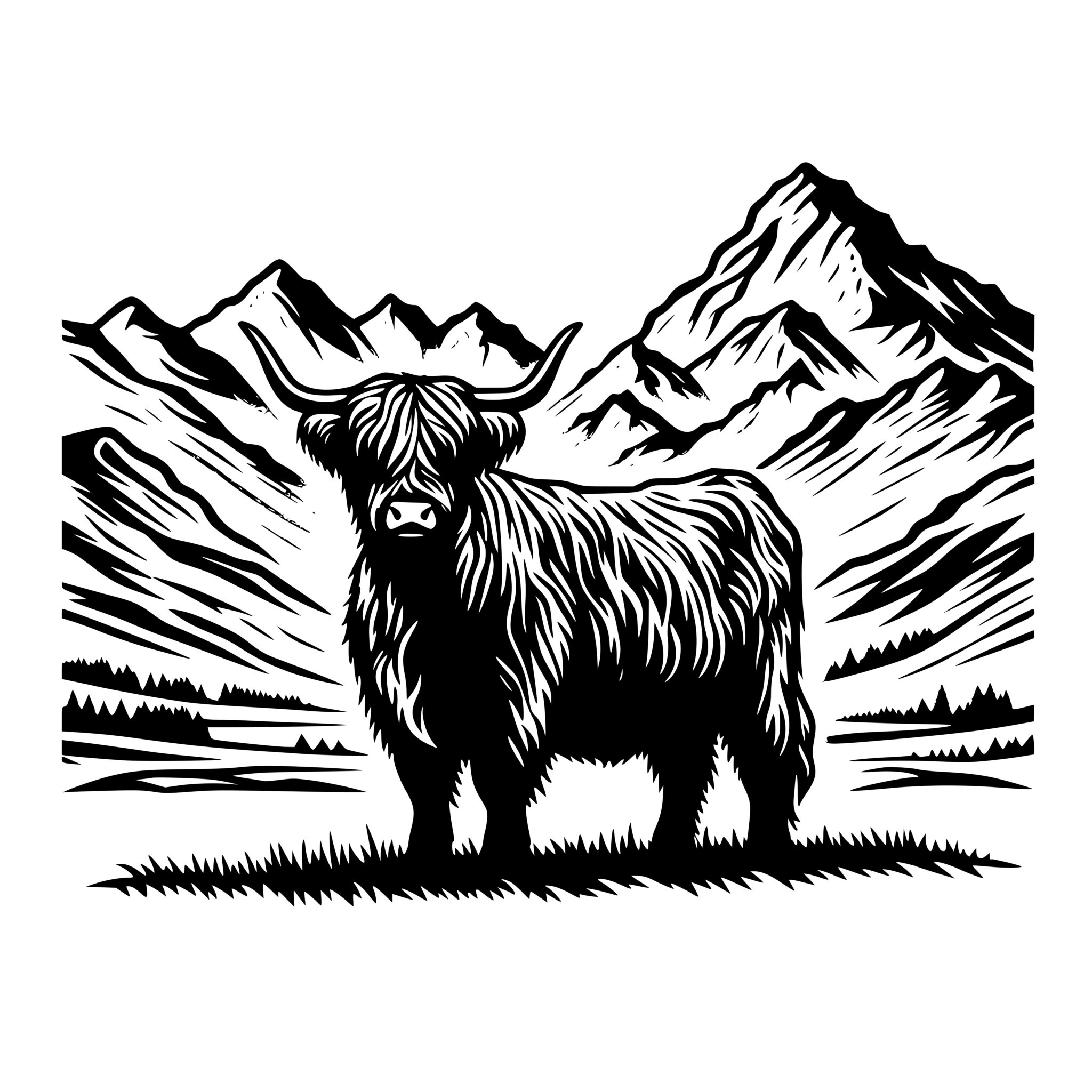 Meadow Highland Cow – Creative Meadow