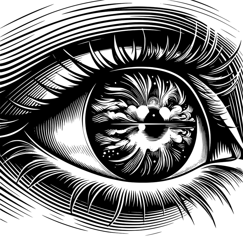 **Bursting Gaze Reflection Design for Cricut, Silhouette, Laser Machines** **Bursting Gaze Reflection Design for Cricut, Silhouette, Laser Machines**