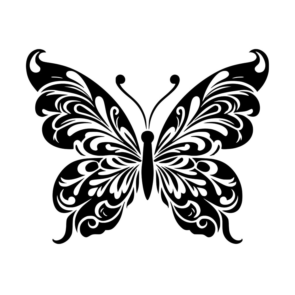 Mystical Butterfly Graphic For Cricut Silhouette Laser Machines