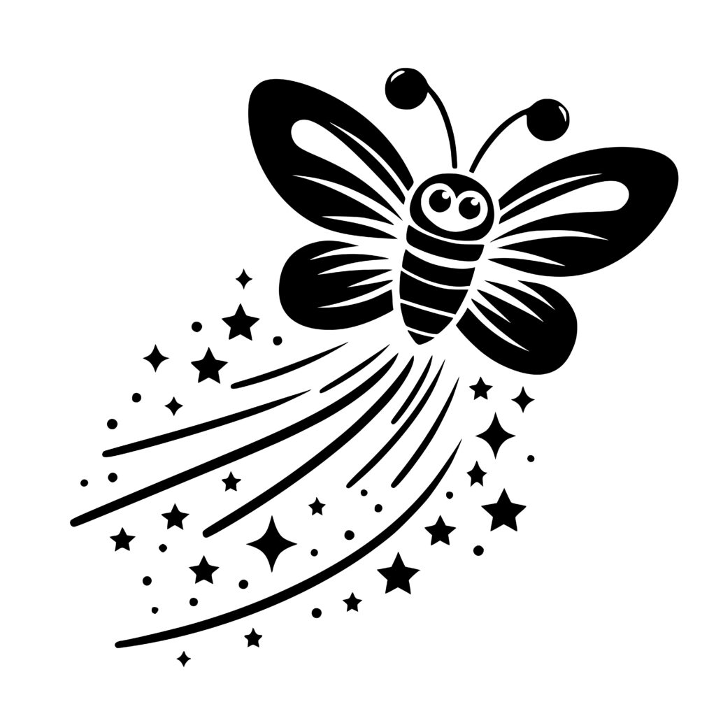 Starry Flutter Butterfly SVG for Cricut, Silhouette, Laser Machines