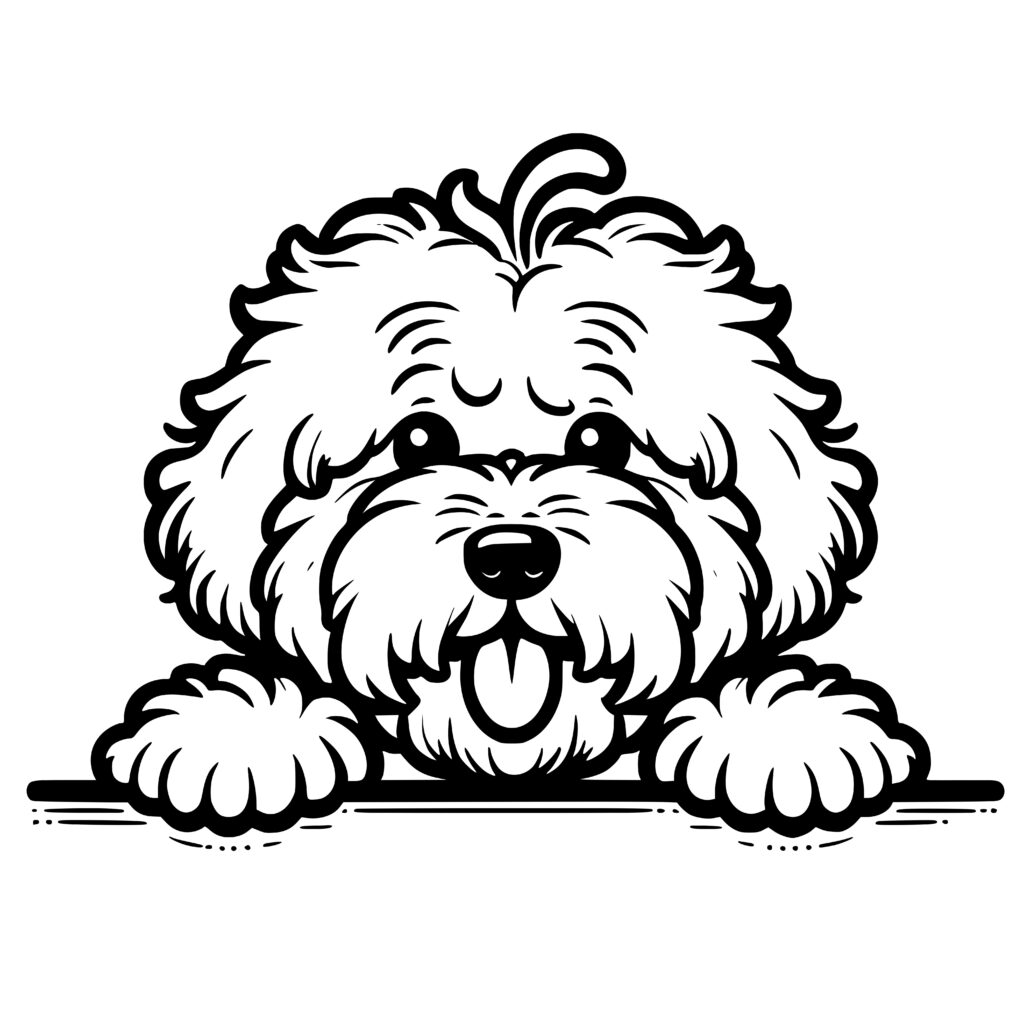 Portuguese Waterdog Furball Design - SVG, PNG, DXF for Cricut