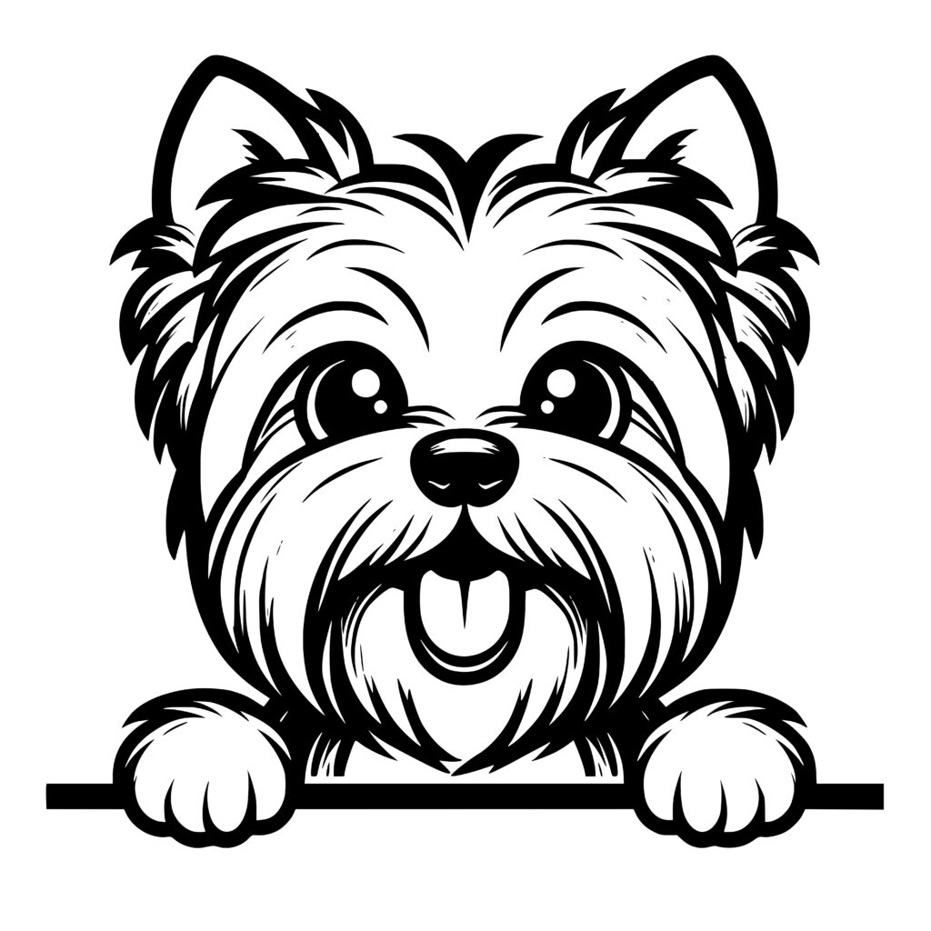 Cheeky Yorkie Pup Design | SVG, PNG, DXF for Cricut & Glowforge