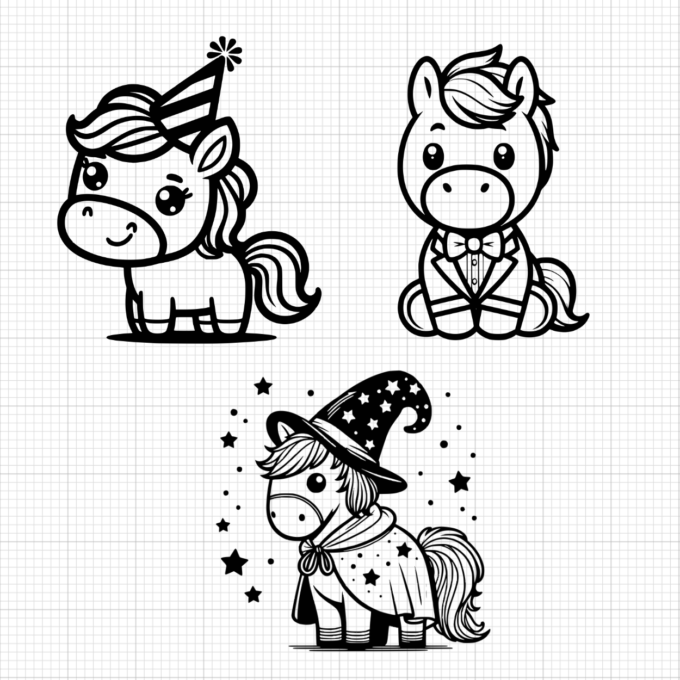 Pony Bundle – 28 Instant Download Svg Images – Creative Meadow