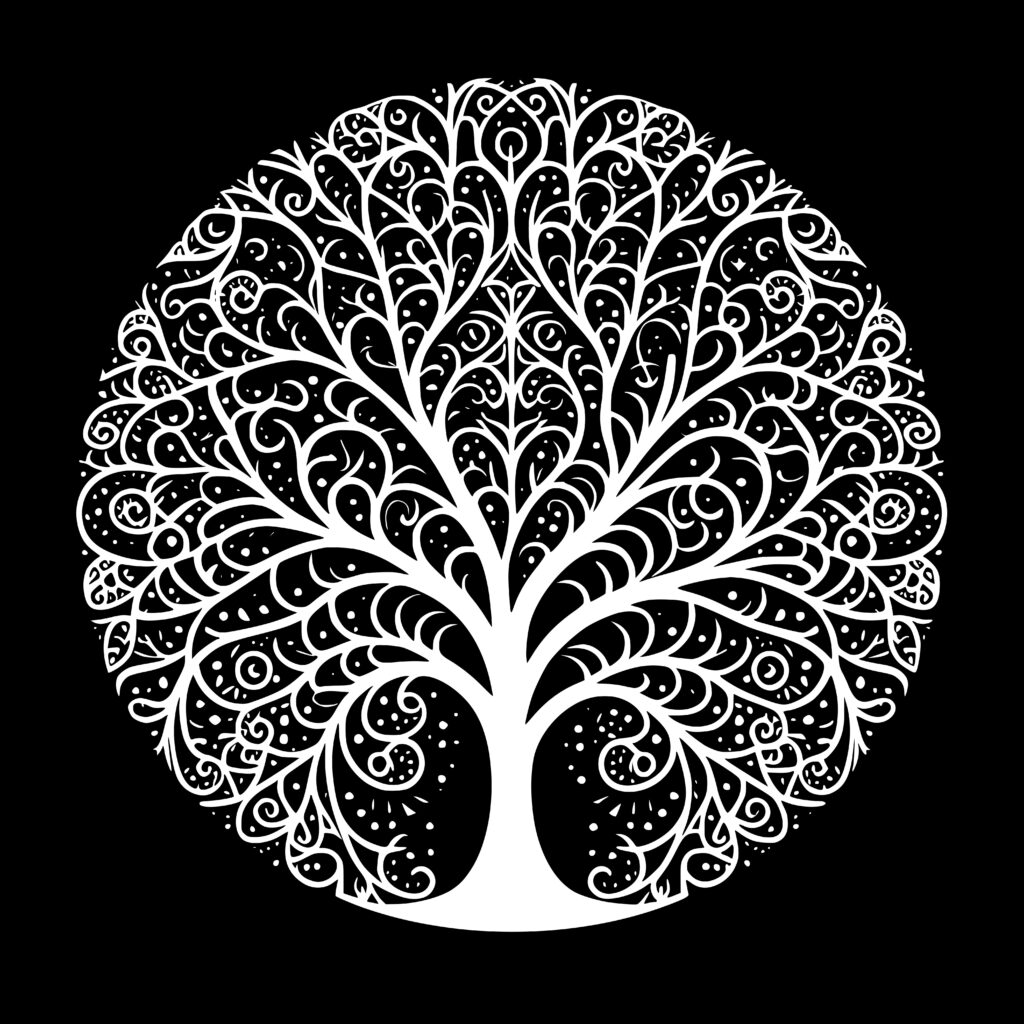 Download Mystical Circle Tree Design for Cricut and Laser Machines
