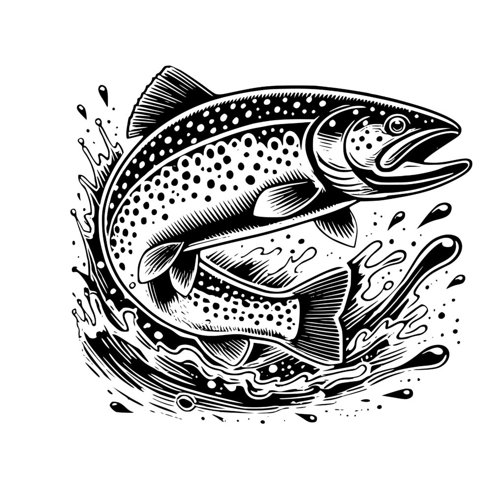 Splashing Trout Leap – Creative Meadow