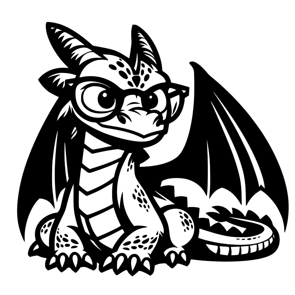 Intelligent Dragon Wonder SVG Design for Cricut, Silhouette & More