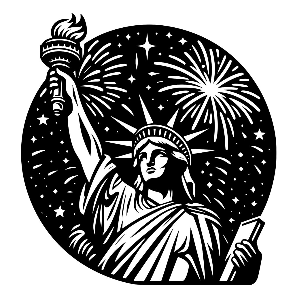 Liberty’s Firework Glow SVG Design for Cricut, Silhouette & More