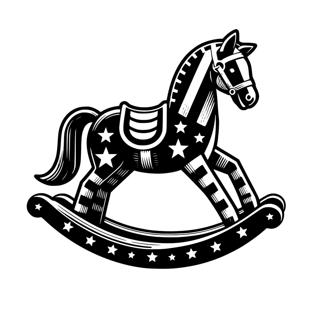 Download Patriotic Rocking Horse SVG – Cricut & Laser Files
