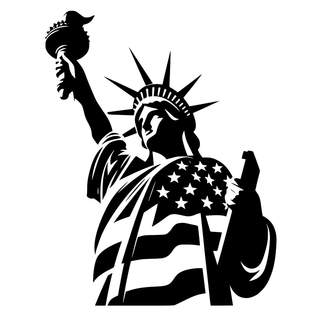 Freedom's Liberty Flag Design: SVG, PNG, DXF for Cricut & More